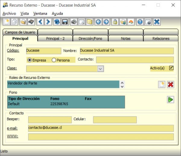 Recursos Externos – Contec Ltda.
